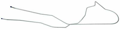 1972 Corvette Long Gas Lines (Pump To Tank), Stainless Steel
